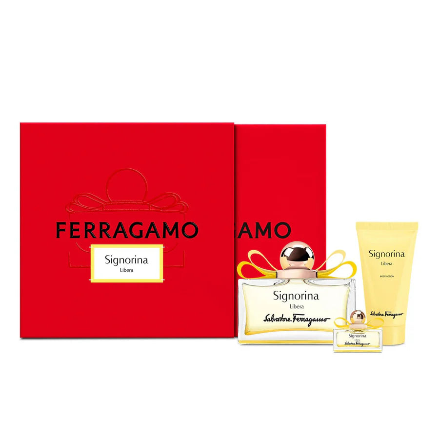 SALVATORE FERRAGAMO SIGNORINA LIBERA (W) SET EDP 100ML + EDP 5ML + BL ...